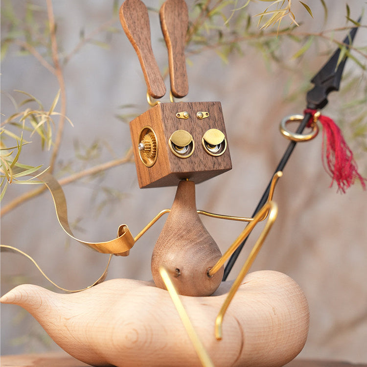 Iconic Character Wood Figurine: 6 Poseable Cultural Art Companions ...